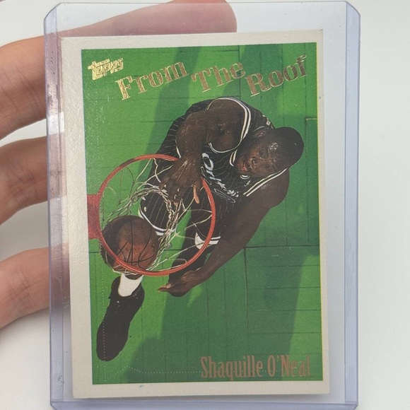 Other | Shaquille Oneal Magic 199596 Topps From The Roof Card 30 | Poshmark
